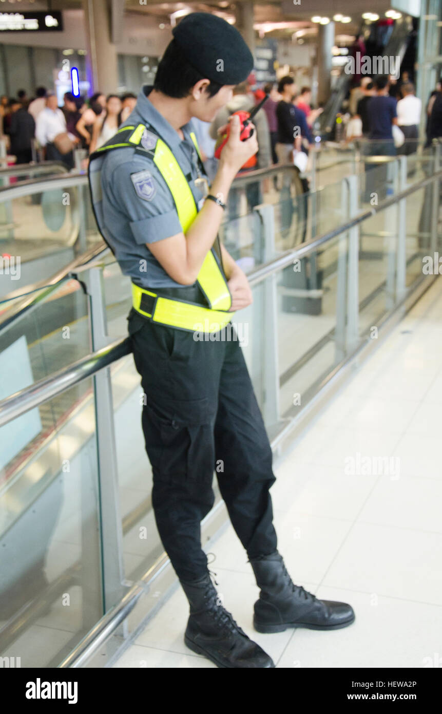 Thai guard at work hi-res stock photography and images - Alamy