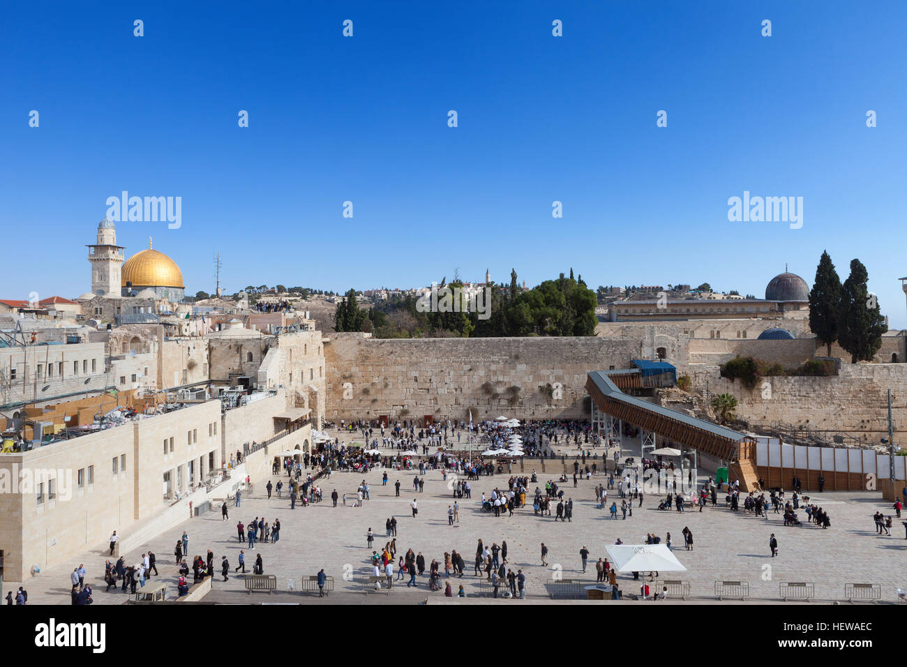 Western wall wailing wall aerial hi-res stock photography and images ...