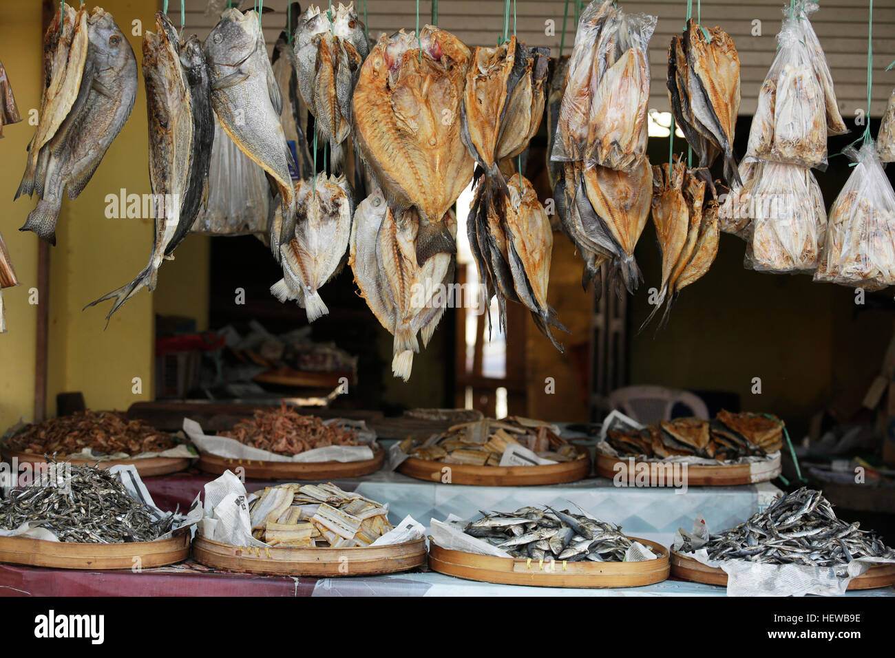 Hanged fish hi-res stock photography and images - Alamy
