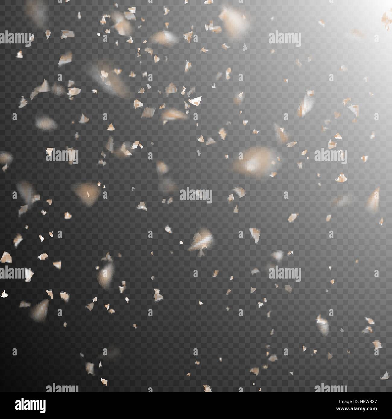 Gold confetti Stock Vector Images - Alamy