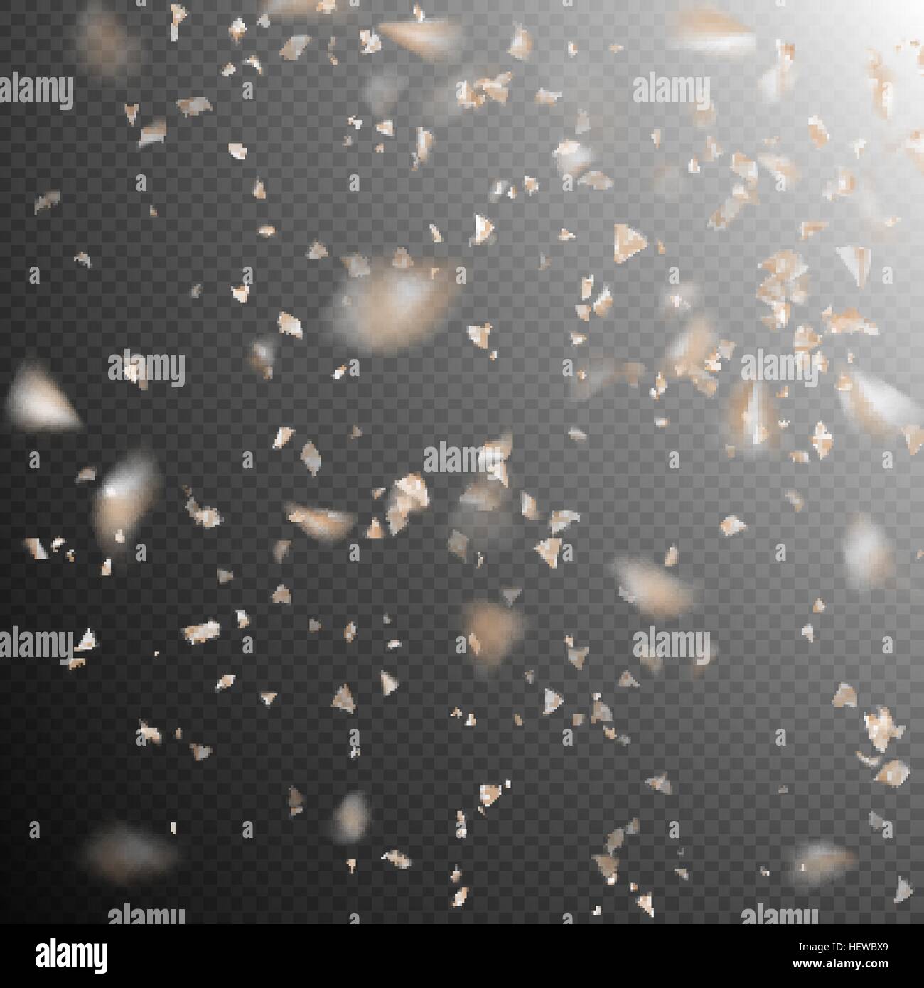 Gold confetti Stock Vector Images - Alamy