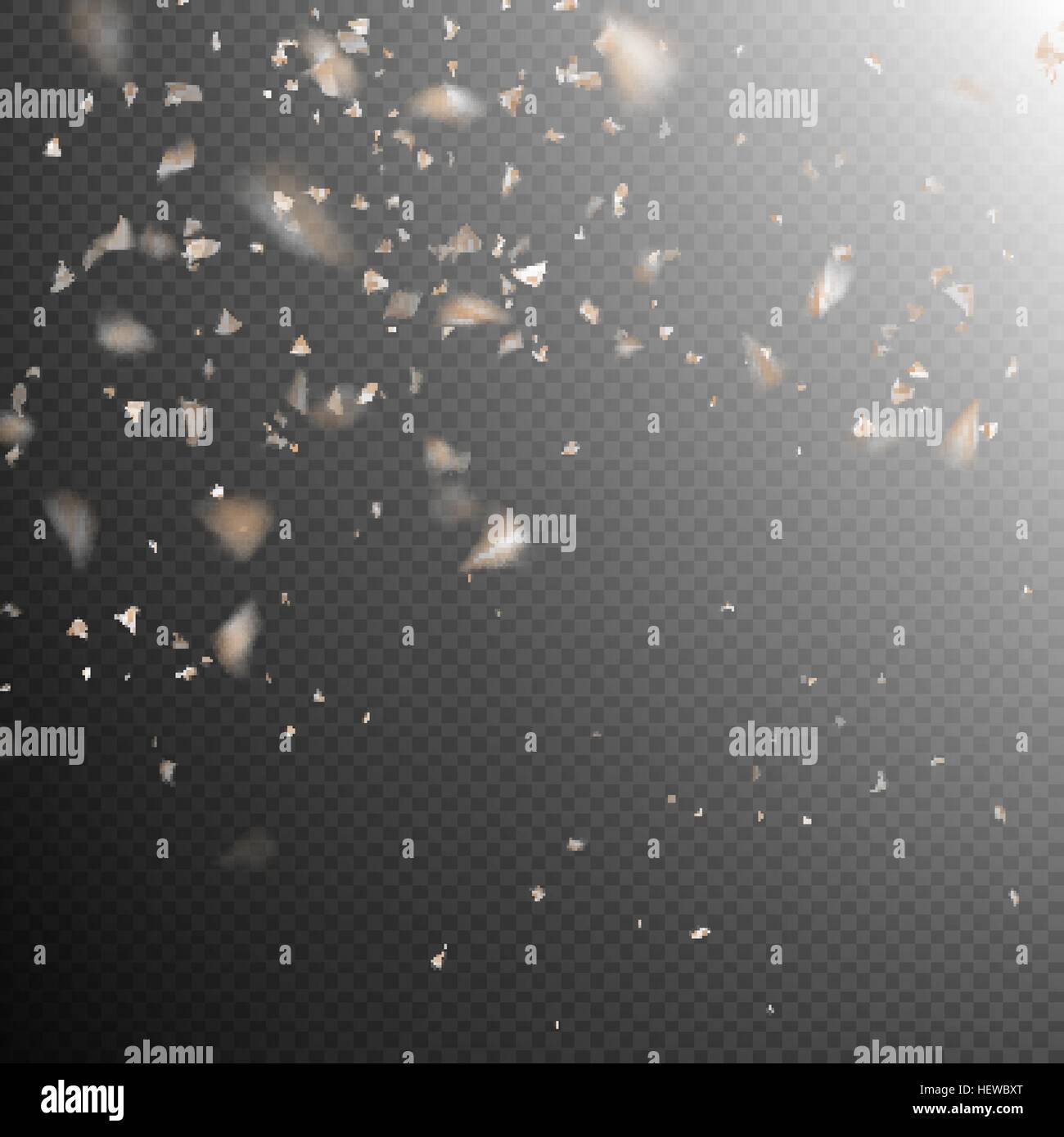 Gold confetti Stock Vector Images - Alamy