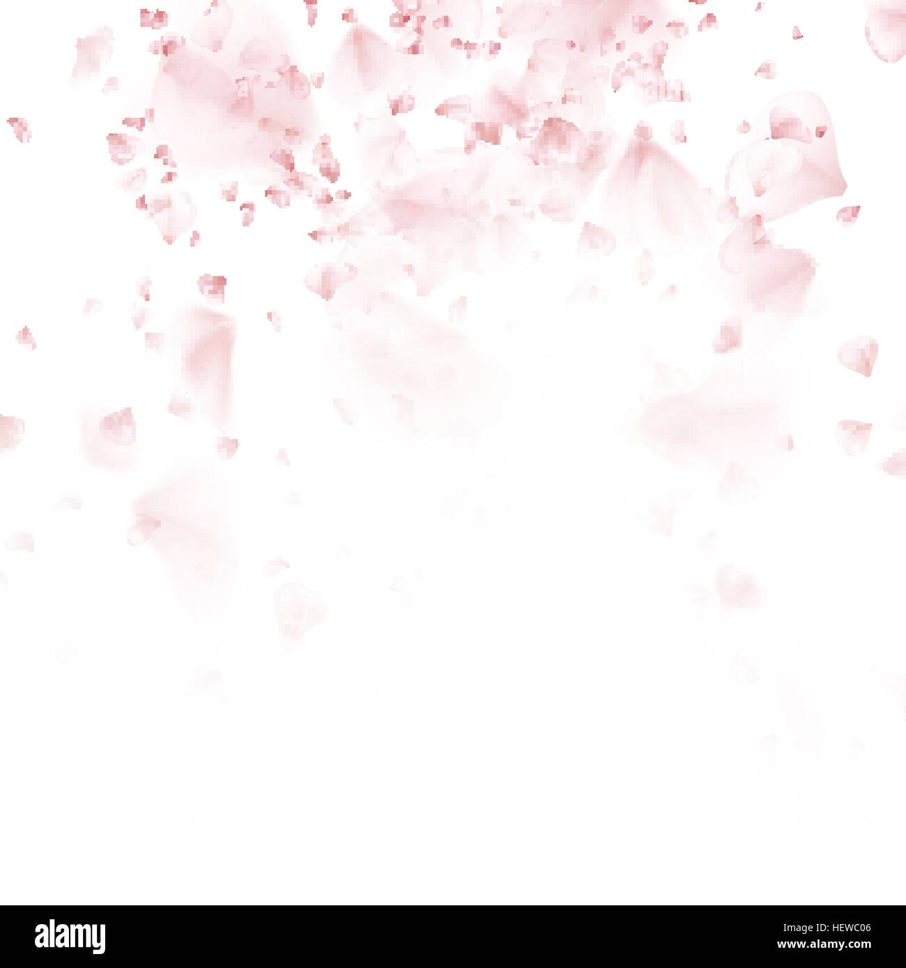 Flying pink japan sakura Stock Vector Images - Alamy