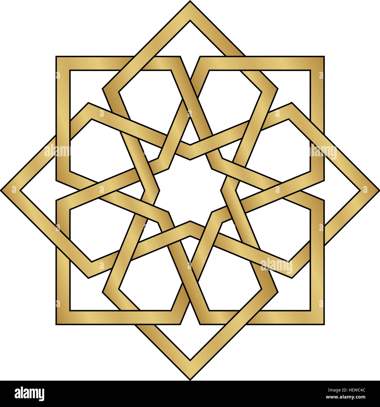 Gold arabesque hi-res stock photography and images - Alamy