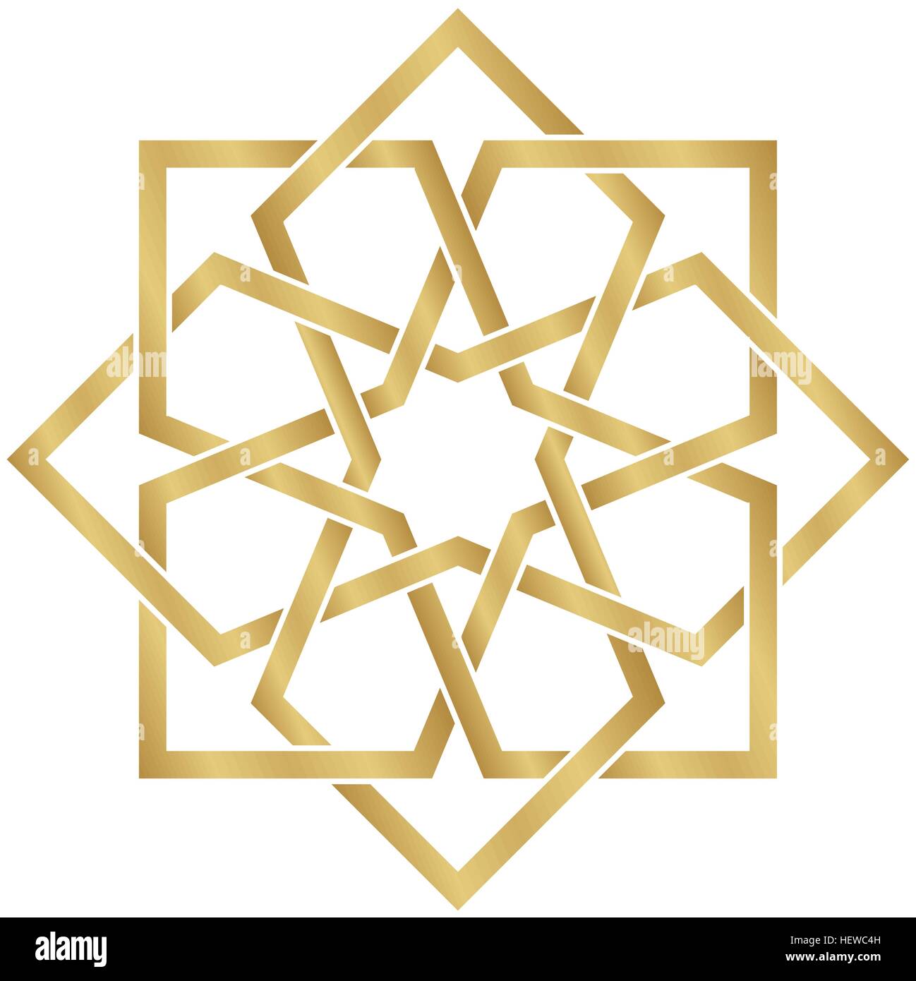 Gold Arabesque Ornament Stock Vector Image & Art - Alamy