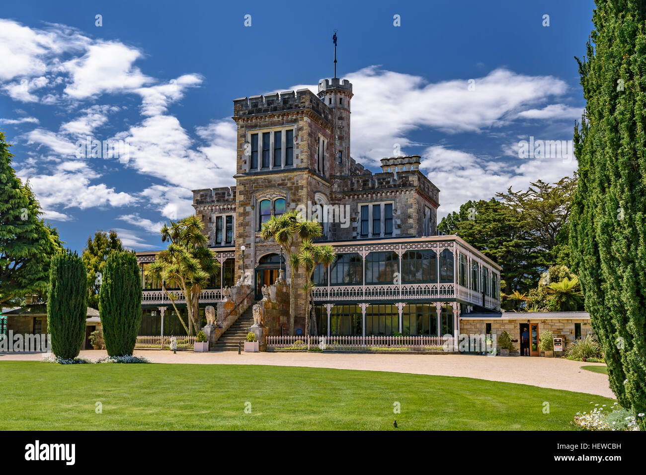 Larnach Castle & Gardens in Dunedin Otago Peninsula New Zealand Stock ...