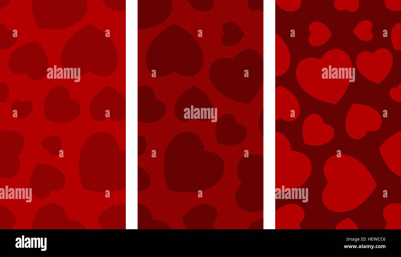 Red hearts pattern Stock Vector Images - Alamy