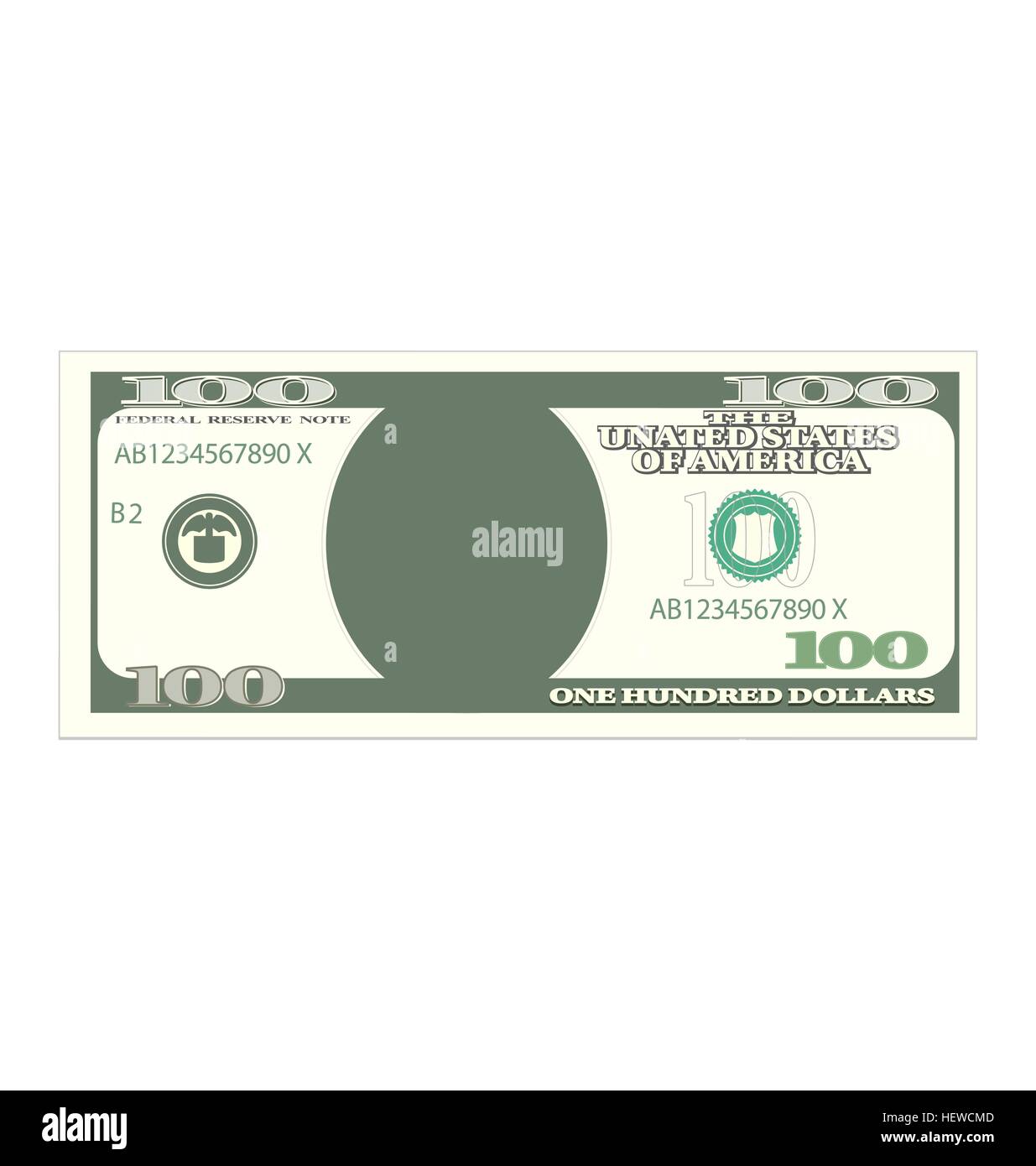 100 dollar bills Stock Vector Images - Alamy