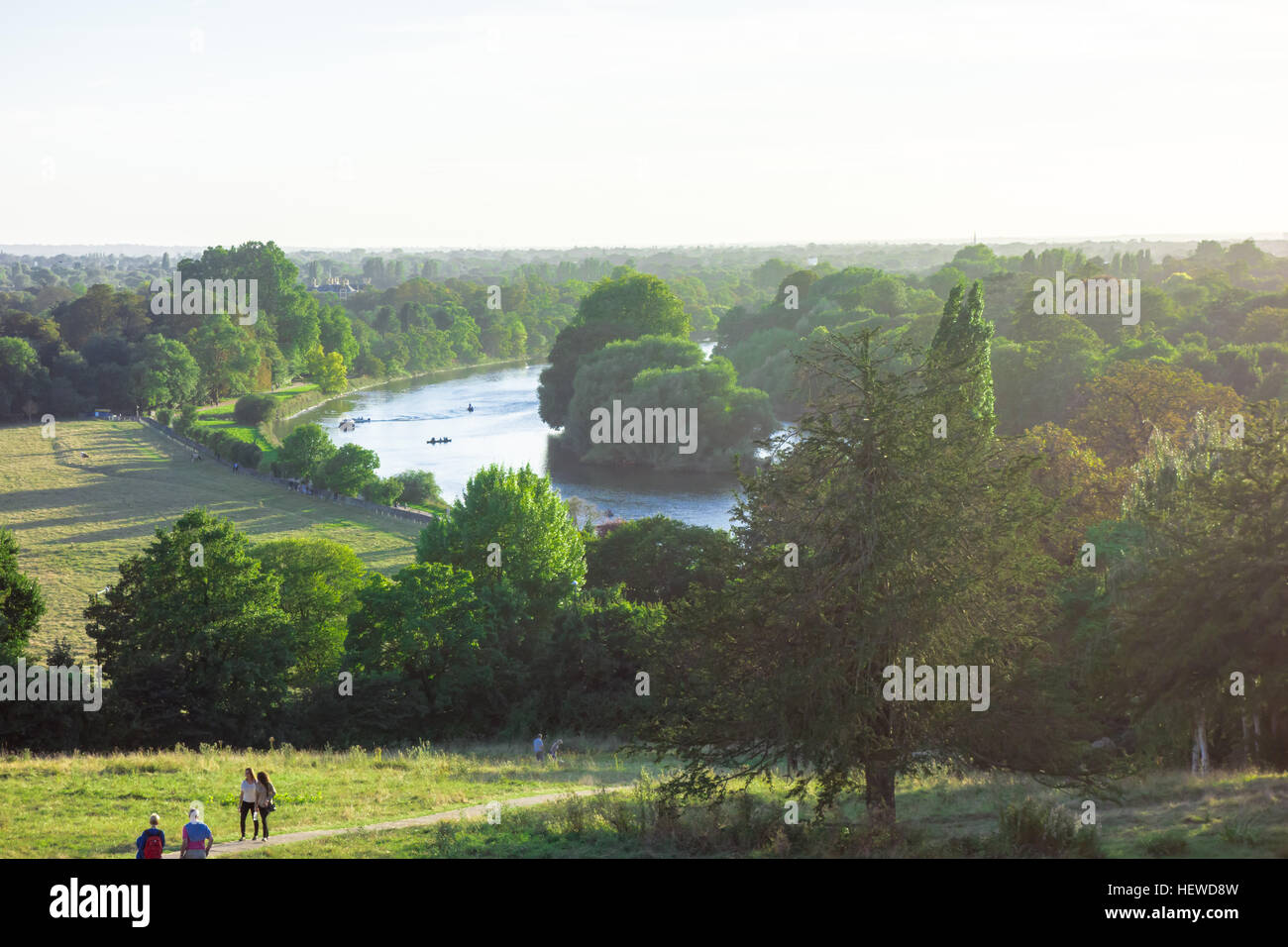 A Meander of the River Thames in Richmond Park, London Stock Photo - Alamy