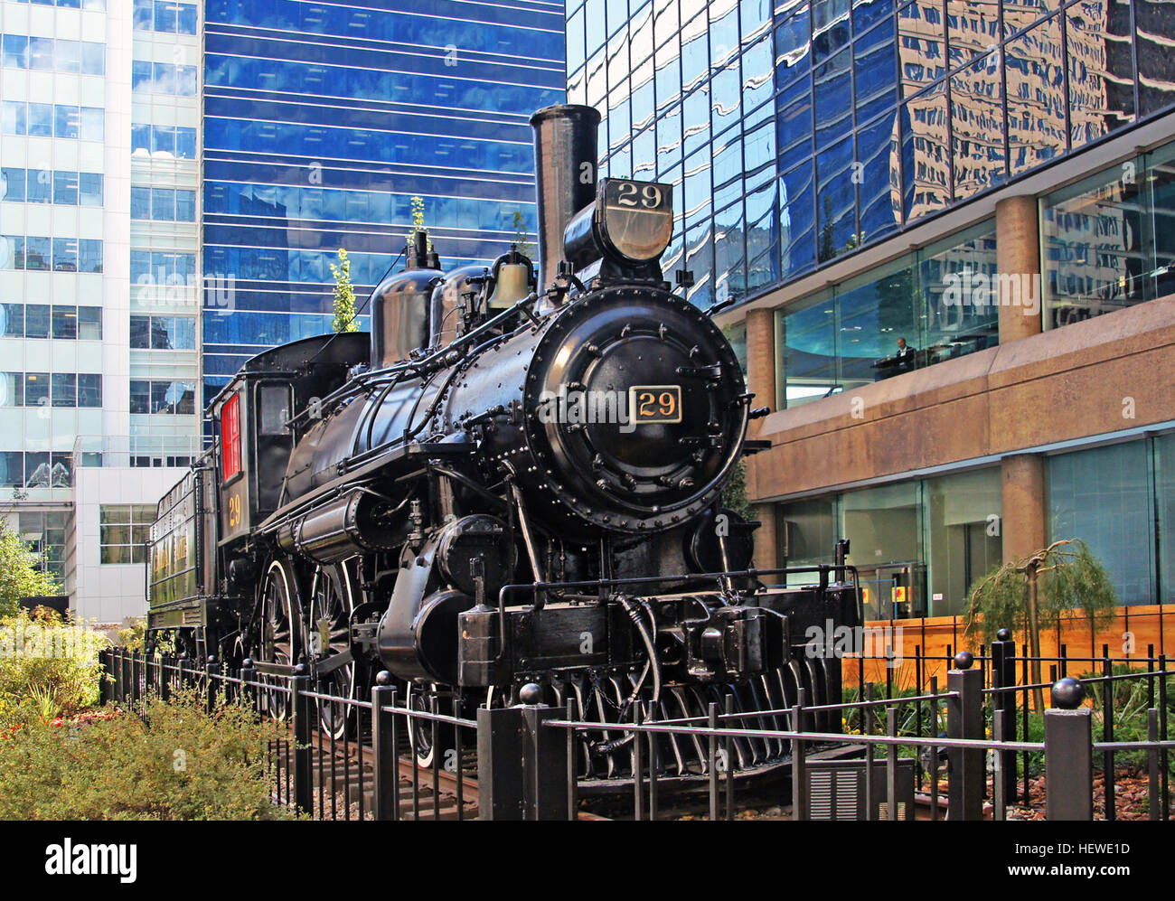 The Canadian Pacific No.29 steam locomotive, built in 1887 and refitted ...