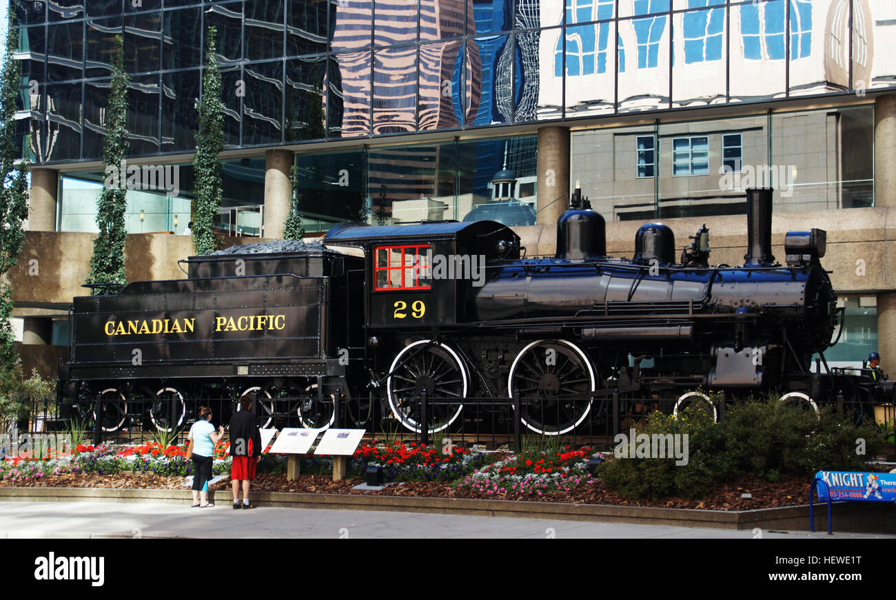 Canadian Pacific steam locomotive No29, built in 1887 and later ...