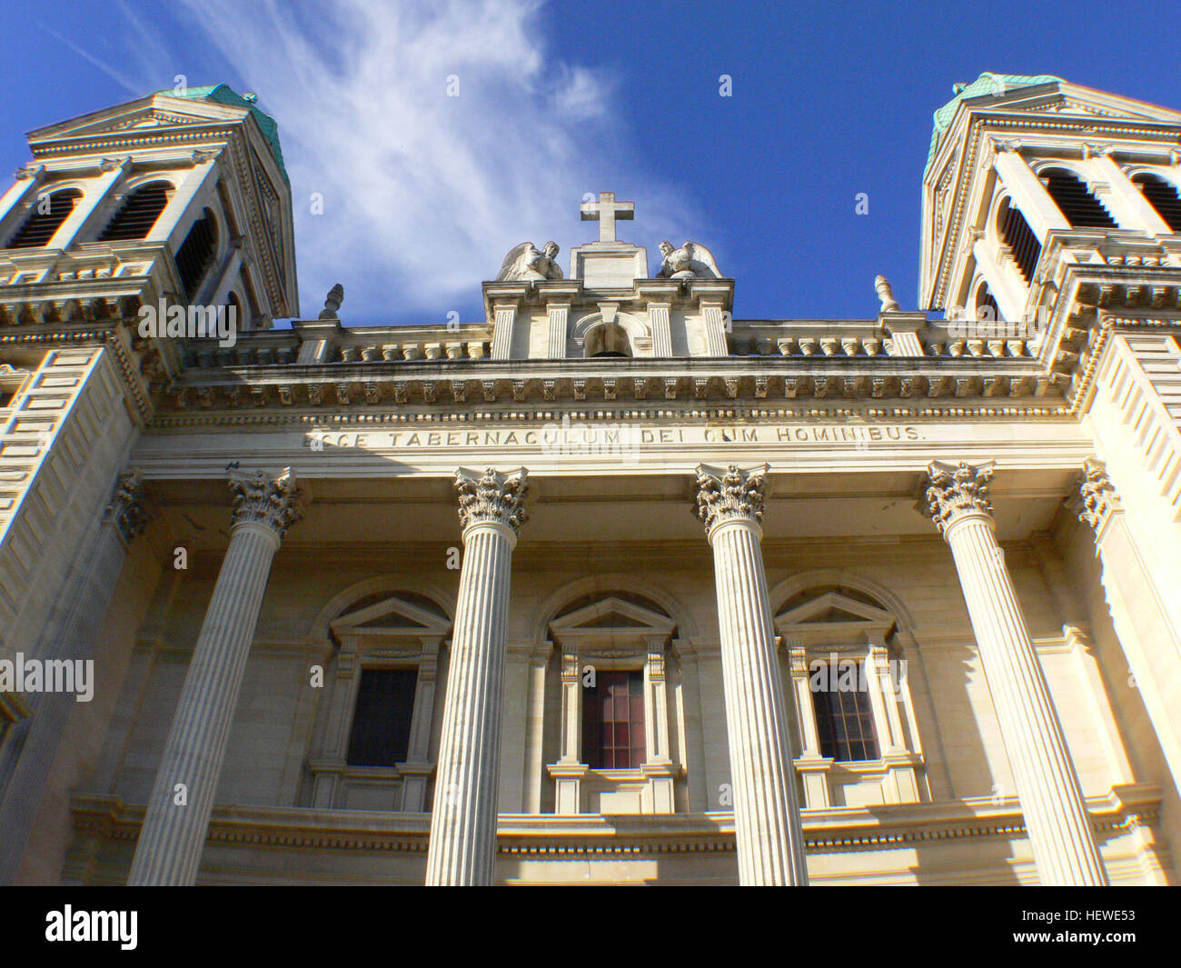 Cathedral of the blessed sacrament christchurch hi-res stock ...