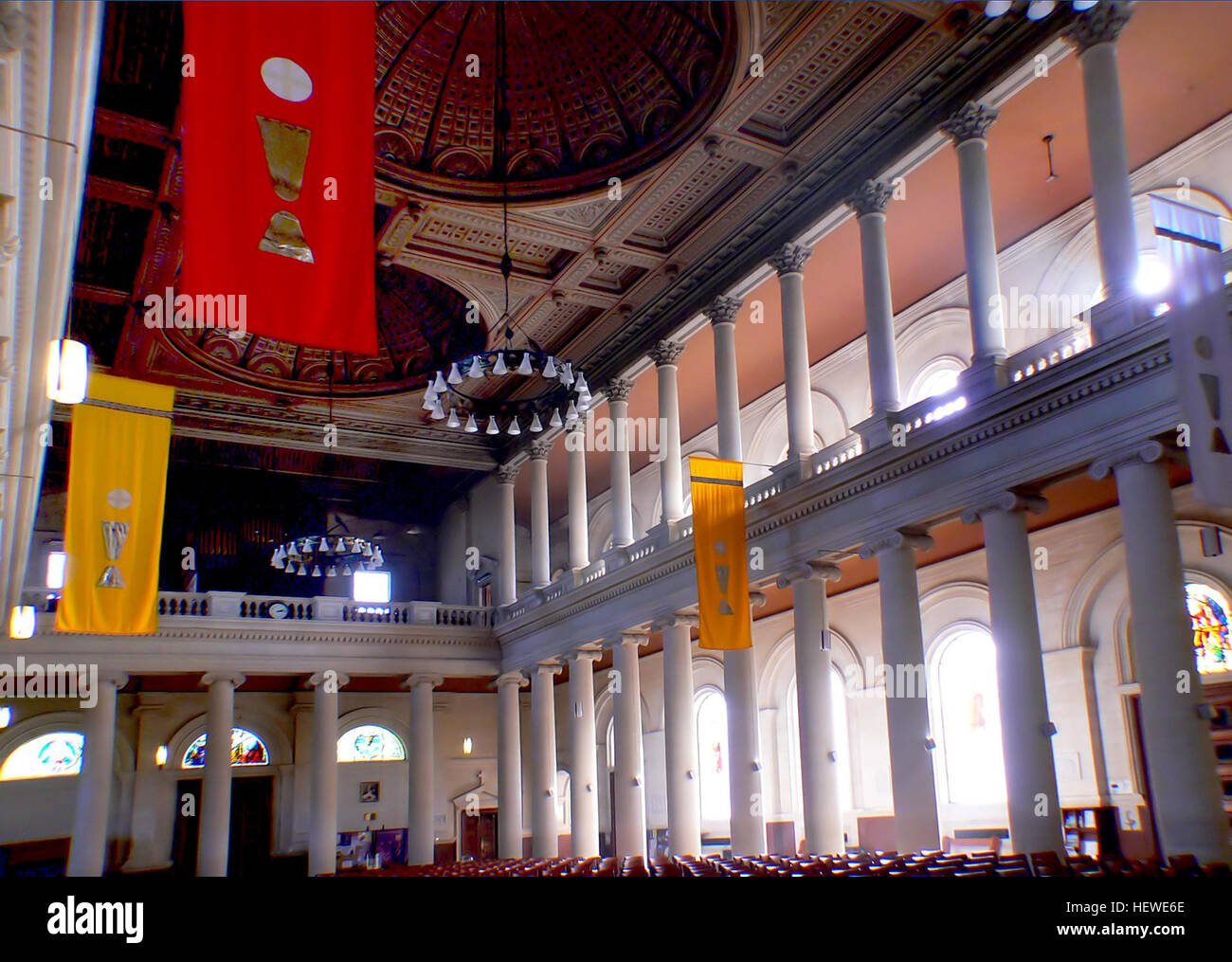The Cathedral of the Blessed Sacrament in Christchurch is a neo ...