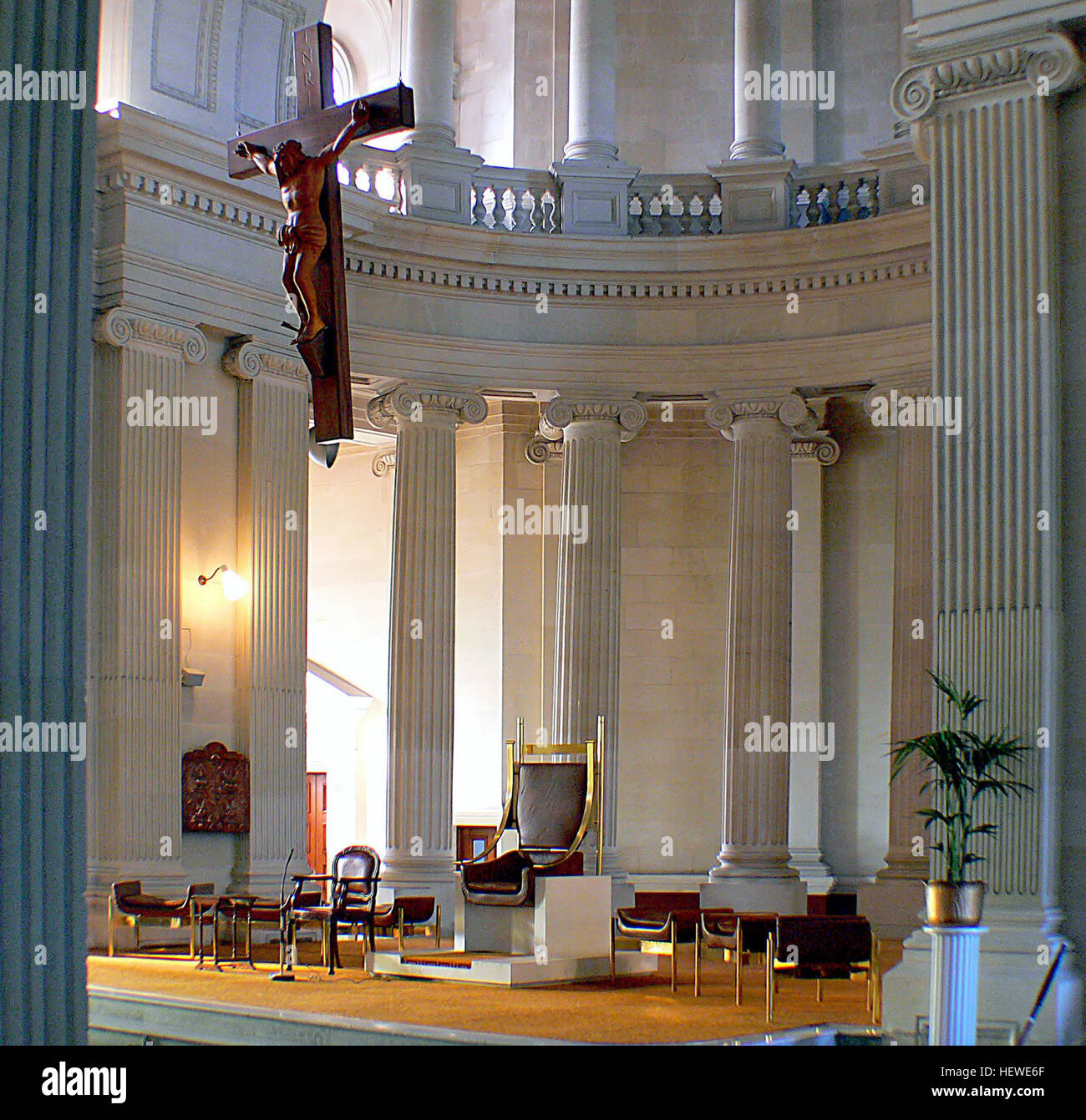Cathedral of the blessed sacrament christchurch hi-res stock ...