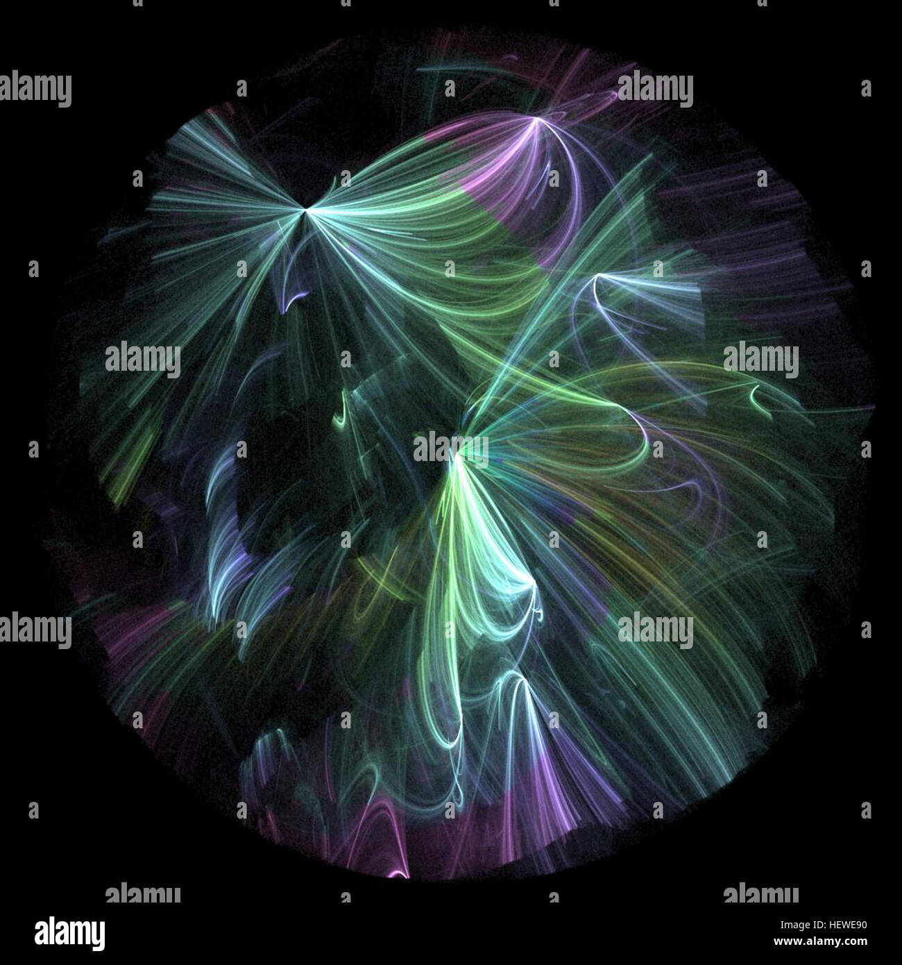 This light effect features a striking combination of purple and green ...