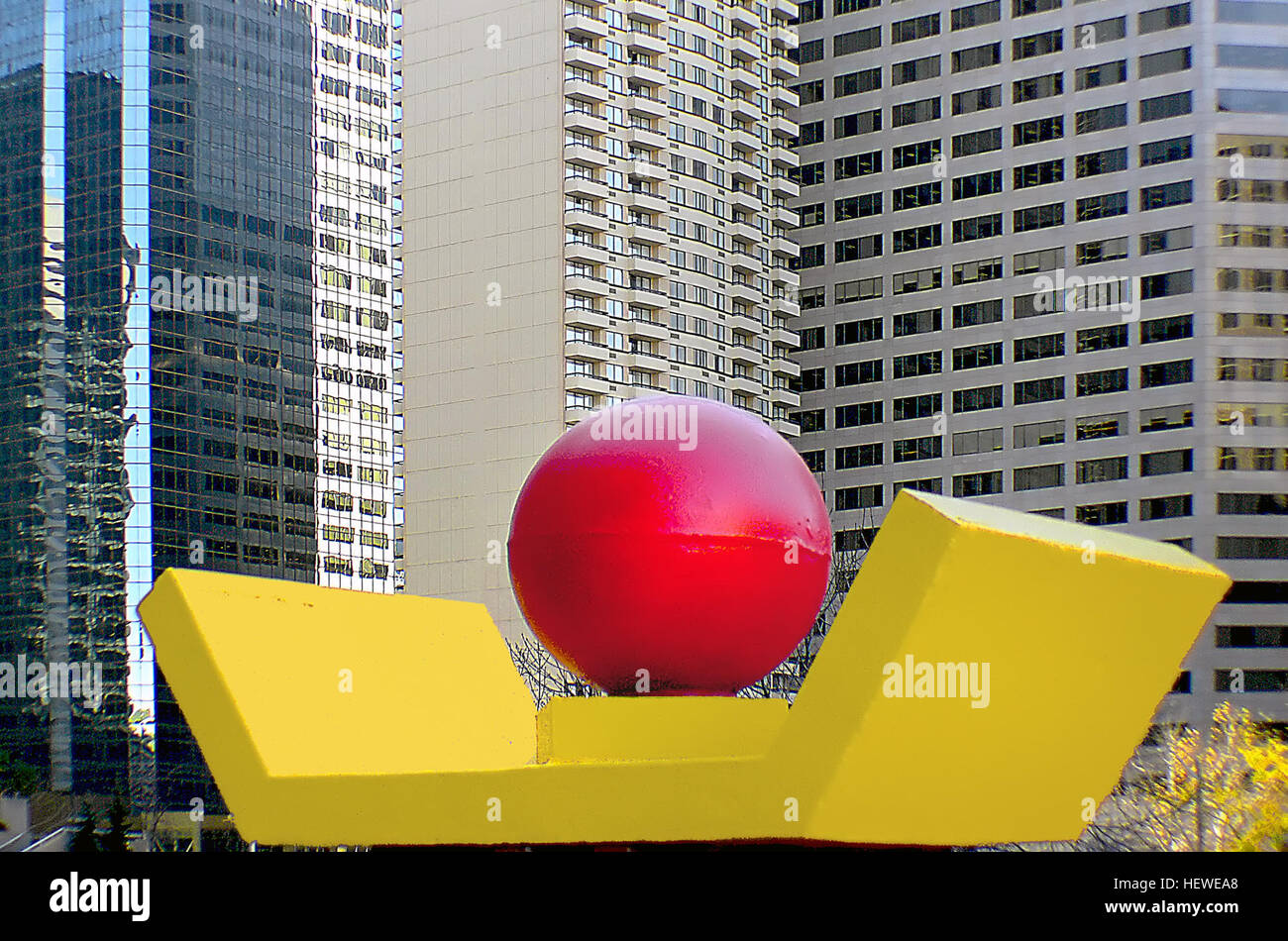 A vibrant Chinatown scene is captured with red and yellow accents ...