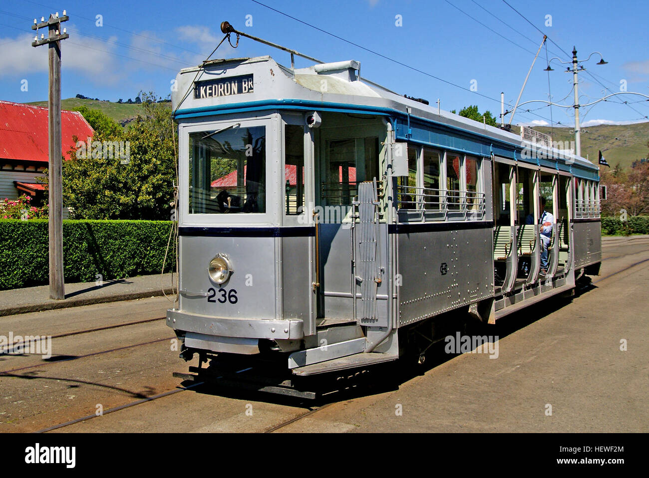 Brisbane's two-bogie drop-centre trams, similar to Sydney's toastrack L ...