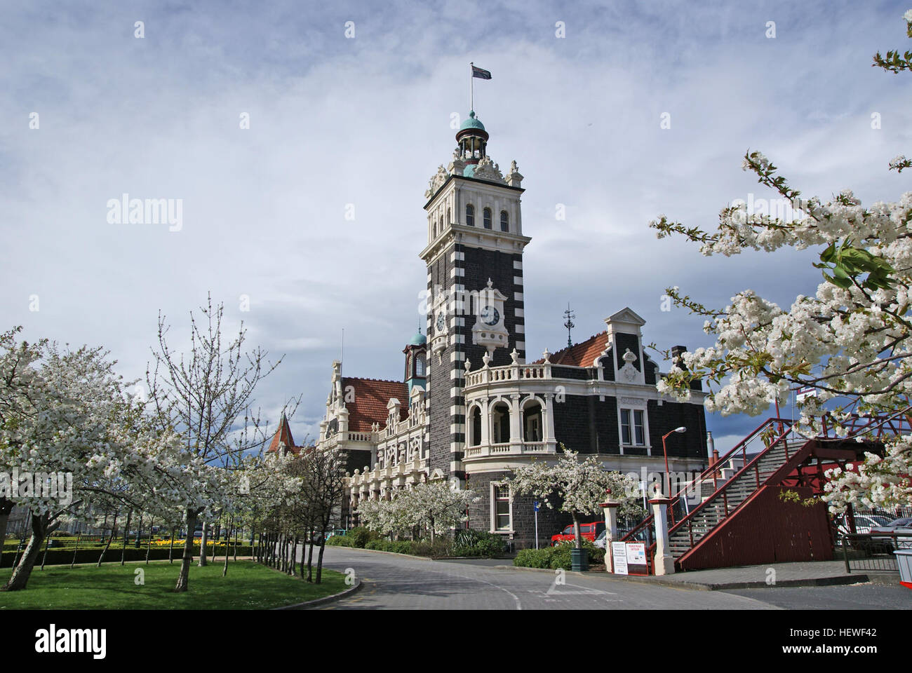 Dunedin Railway Station is a historic building in Dunedin, New Zealand ...