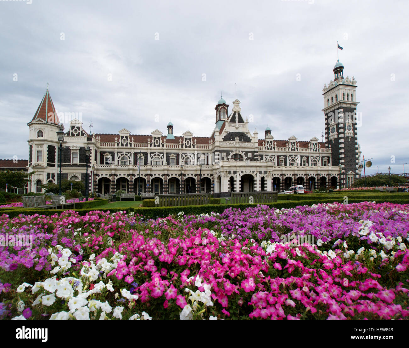 Dunedin Railway Station, a historic building in Dunedin, New Zealand ...