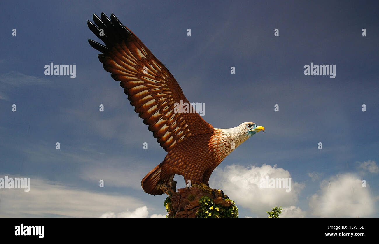 Dataran Lang, also called Eagle Square, is a landmark in Langkawi ...