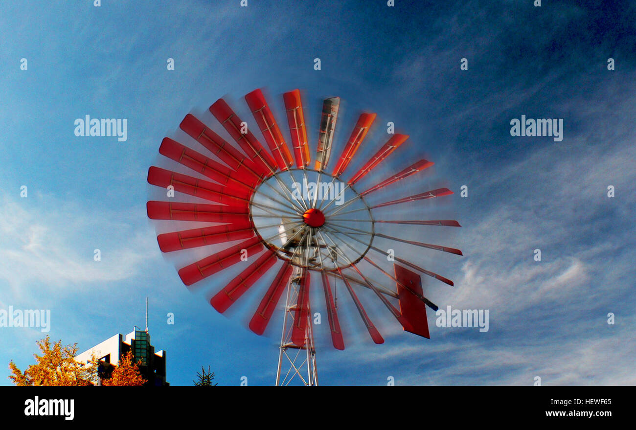 This windmill is located in the Eau Clair shopping area, near the ...
