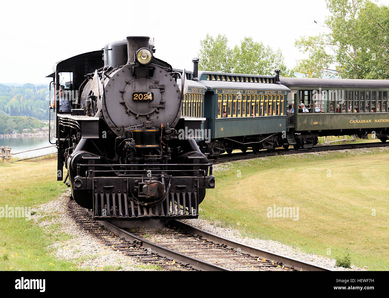 The CPR 2024 steam locomotive, originally a US Army surplus engine, was ...