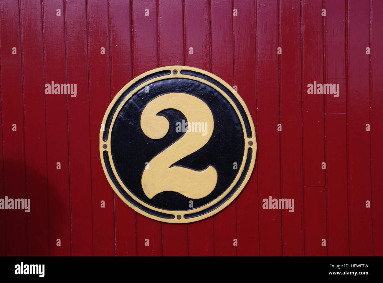 Image of Train Number 2 captured in motion, showing the vehicle and ...