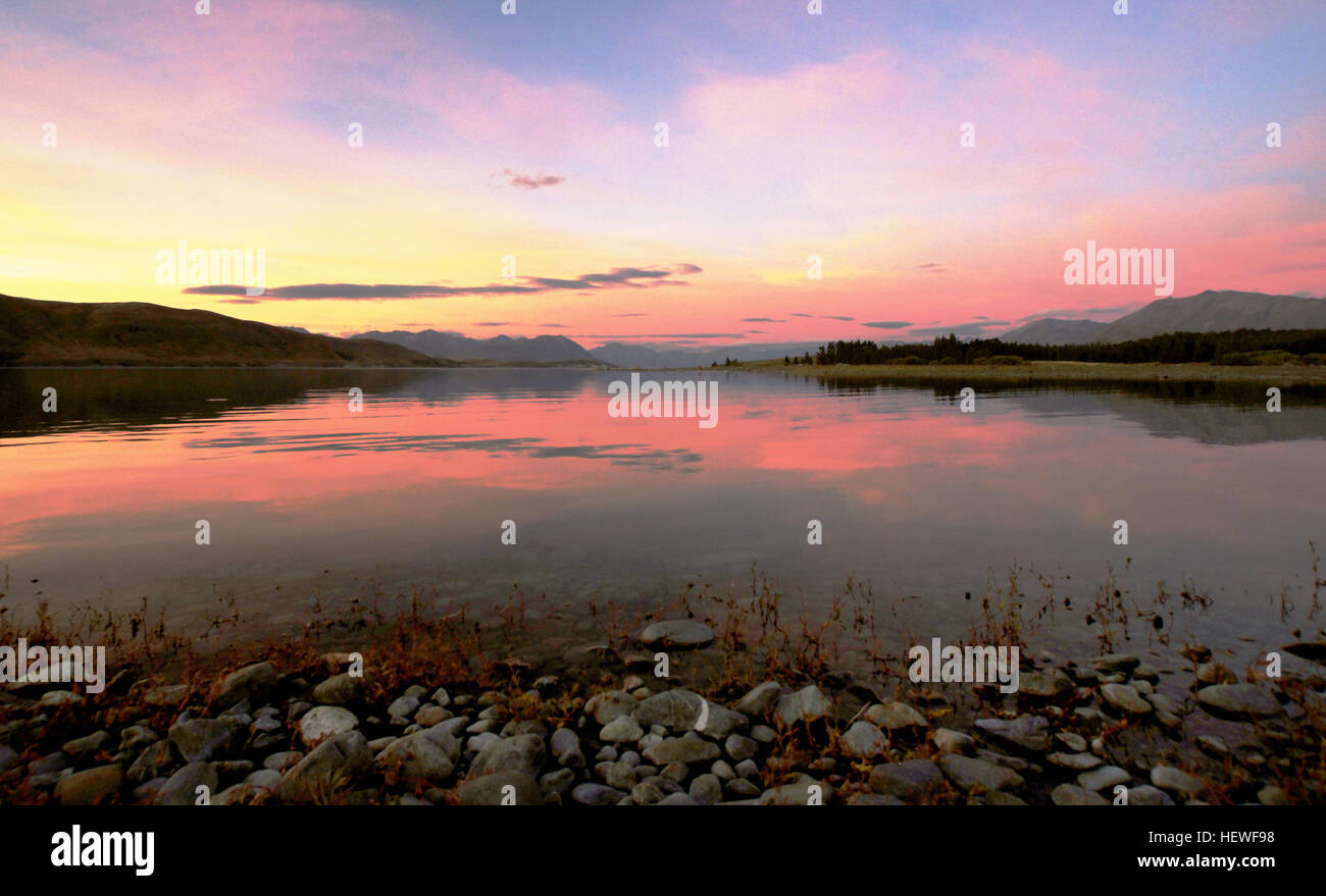 The Church of the Good Shepherd, located by Lake Tekapo in Mackenzie ...