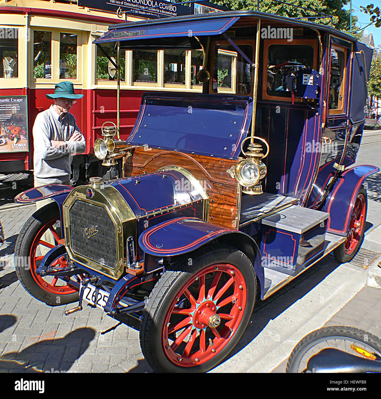 The 1907 Unic taxi, a vintage vehicle, is showcased at classic car ...