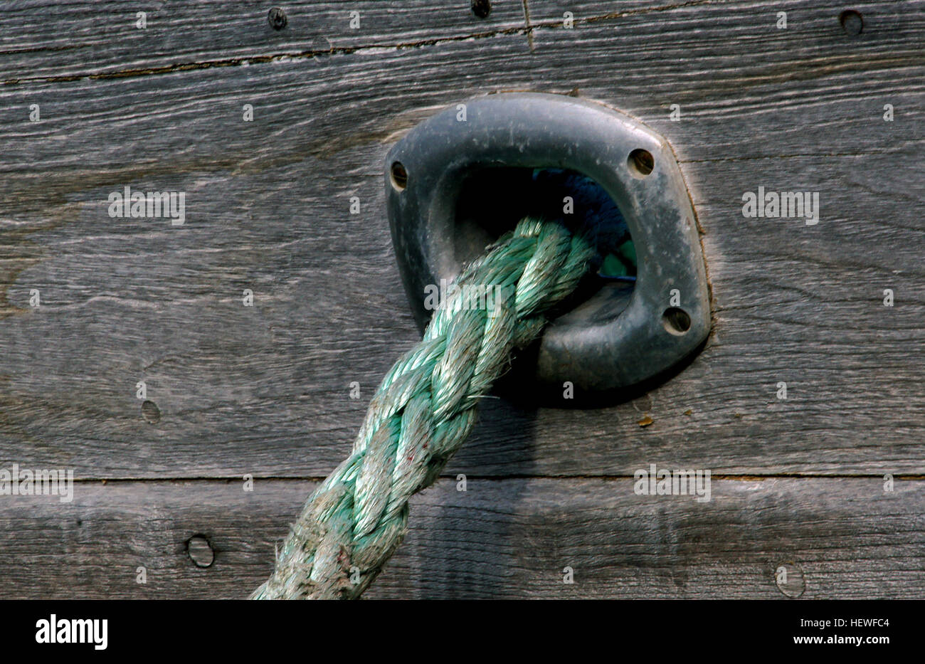 Photographs capture various boating elements, focusing on fasteners ...
