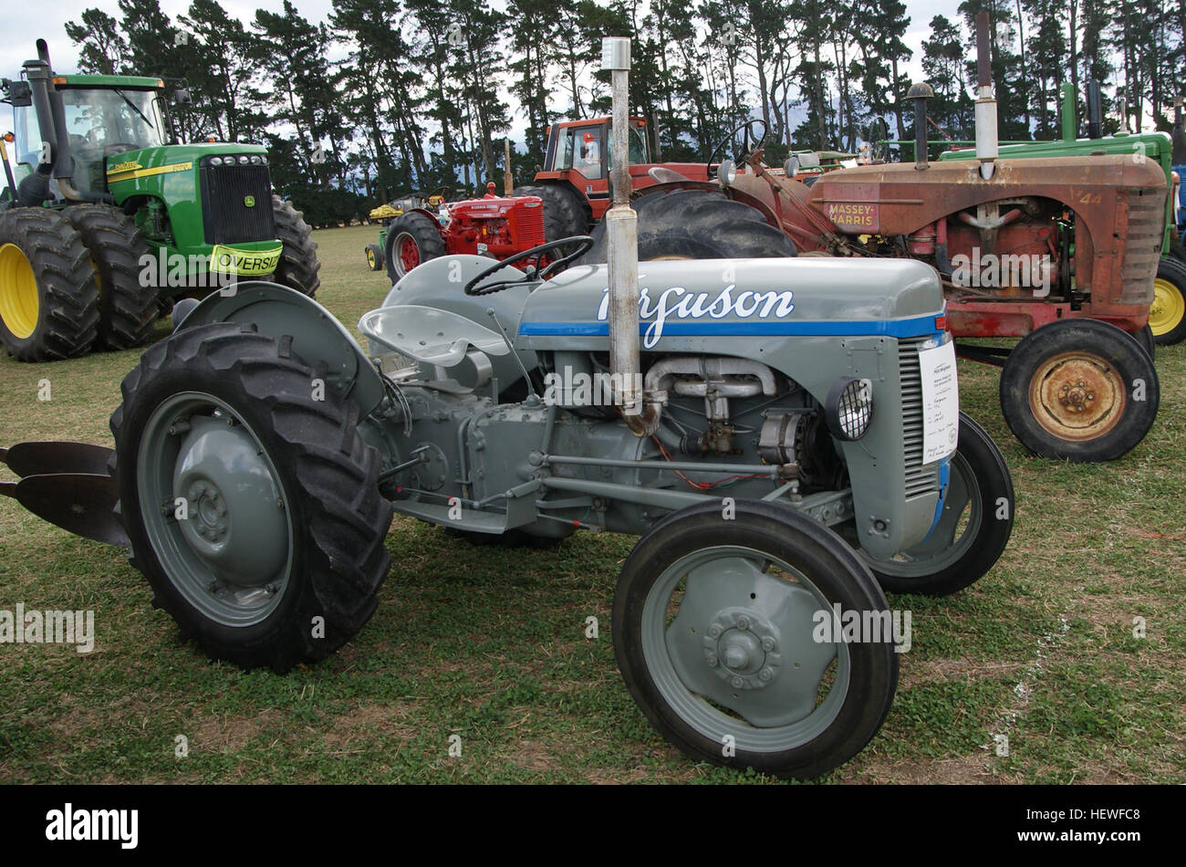The Ferguson tractor, an essential piece of farm equipment, is used for ...
