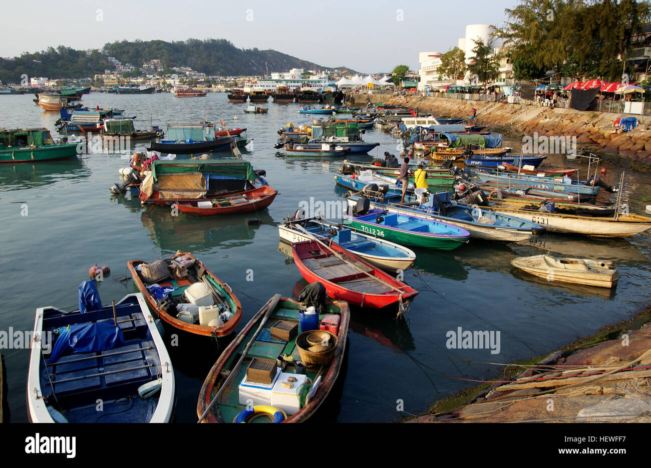 Cheung Chau Island, located 10 kilometers southwest of Hong Kong Island ...
