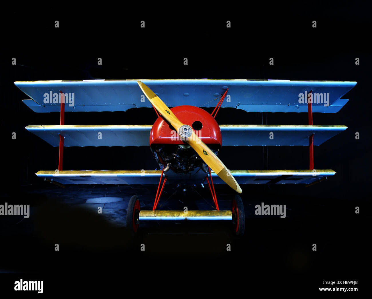 The Fokker DR.1 'Dreidekker,' a famous WWI fighter aircraft, is ...