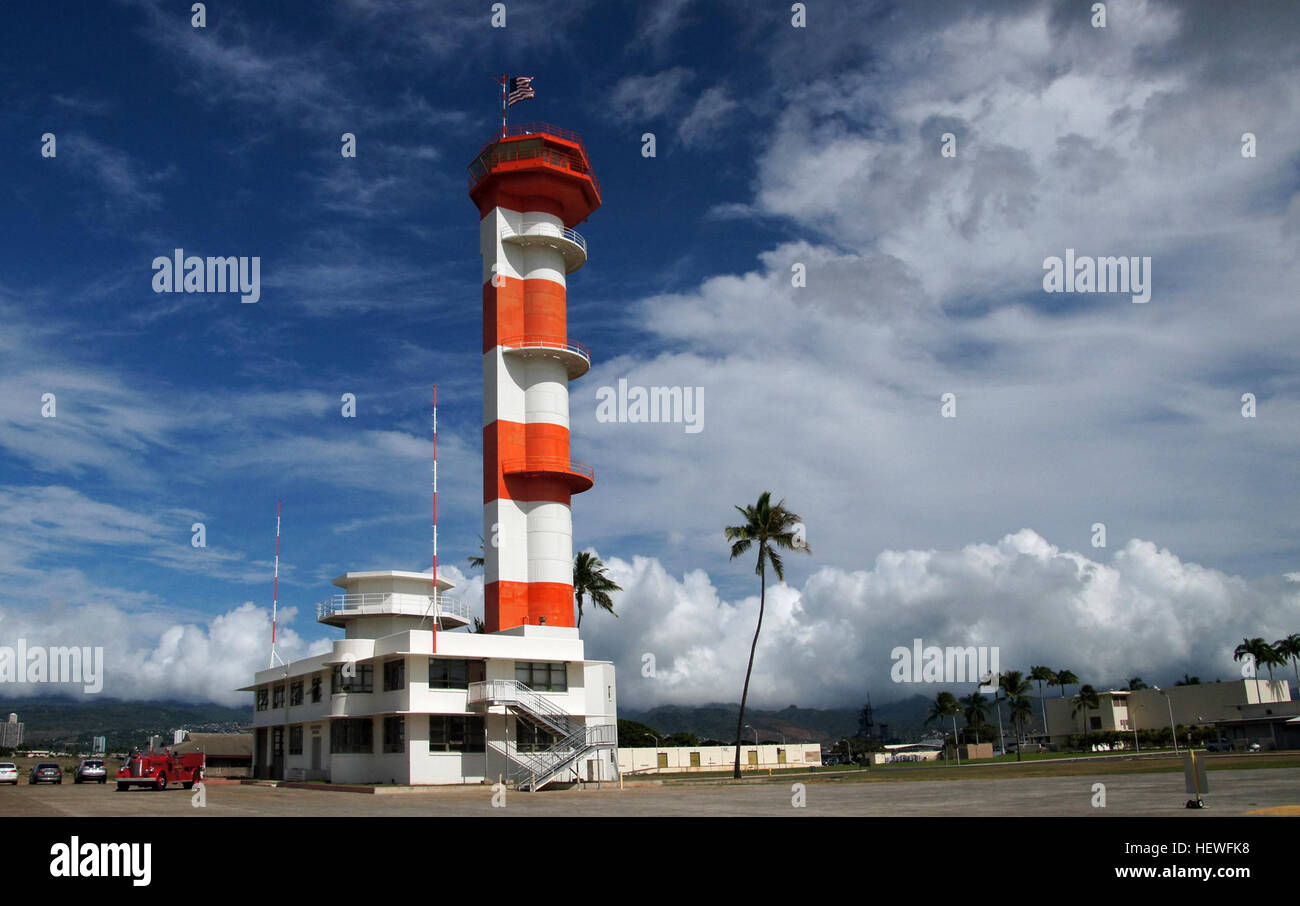 Construction of the 158-foot control tower began in early 1941. At the ...