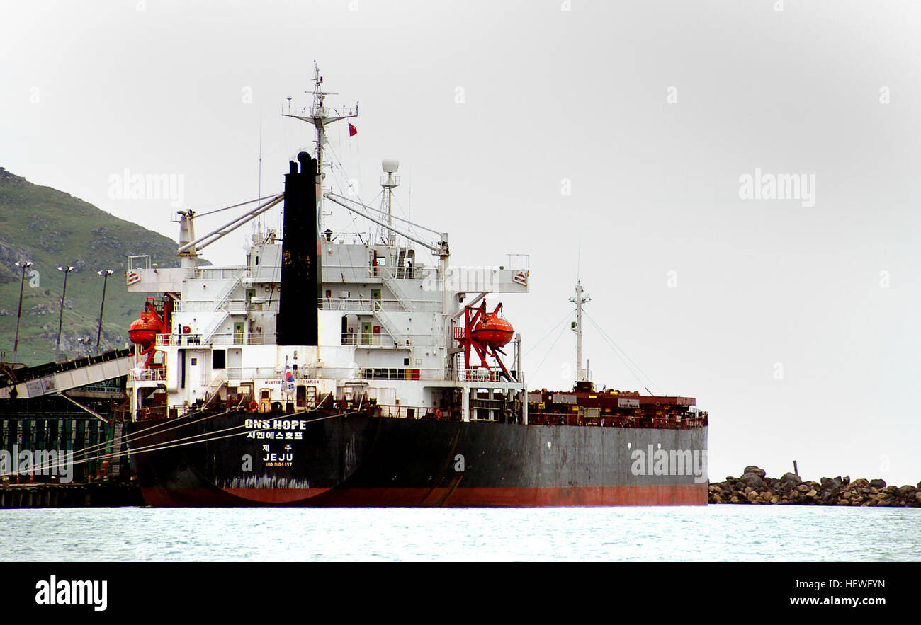 A bulk carrier ship, built in 1994, with a gross tonnage of 36,074 and ...