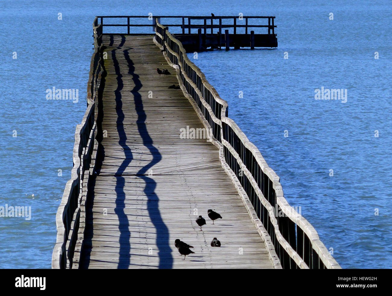 Governors Bay Jetty, located in Christchurch, is easily recognizable ...