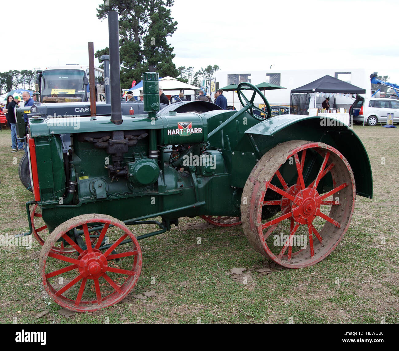 The Hart Parr 18-36 is a vintage 1928 tractor used for farming, known ...