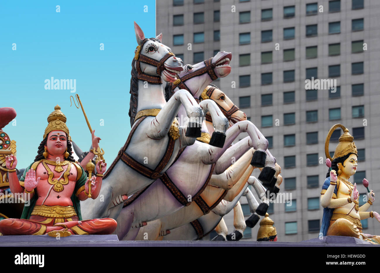 Hinduism features a wide range of gods and goddesses, with the central ...