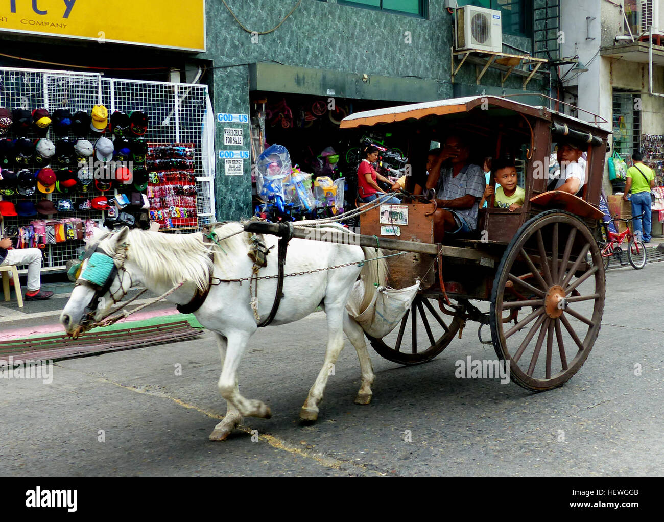 The kalesa is a traditional horse-drawn carriage in the Philippines ...