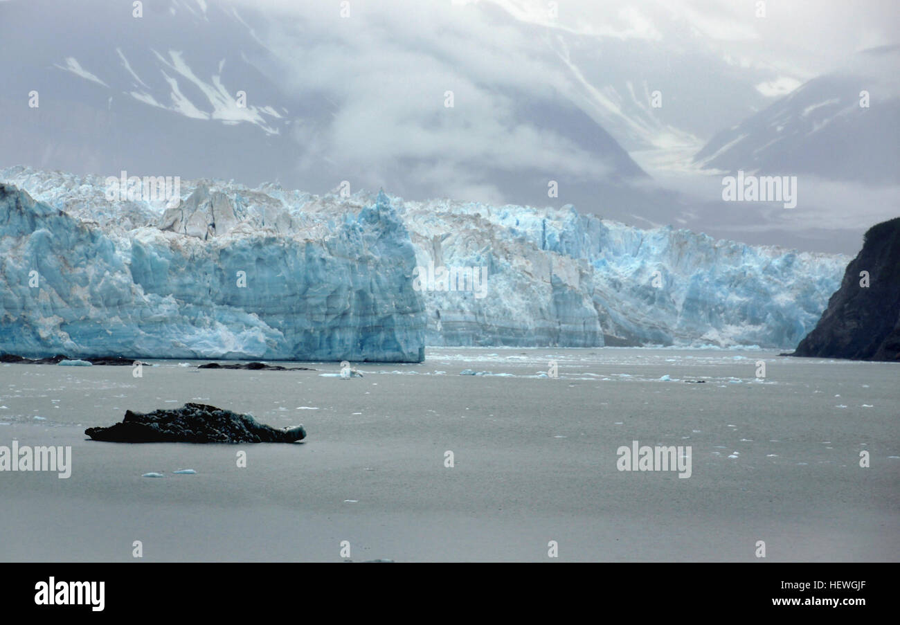 Hubbard Glacier is located in Alaska and is one of the largest ...