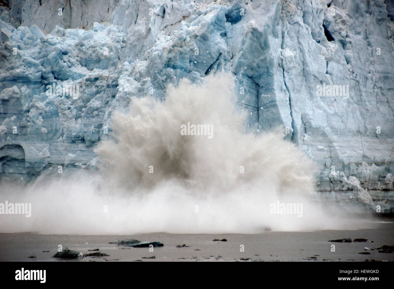 How does it feel when a monumental chunk of ice splits off a glacier and crashes into the sea ...