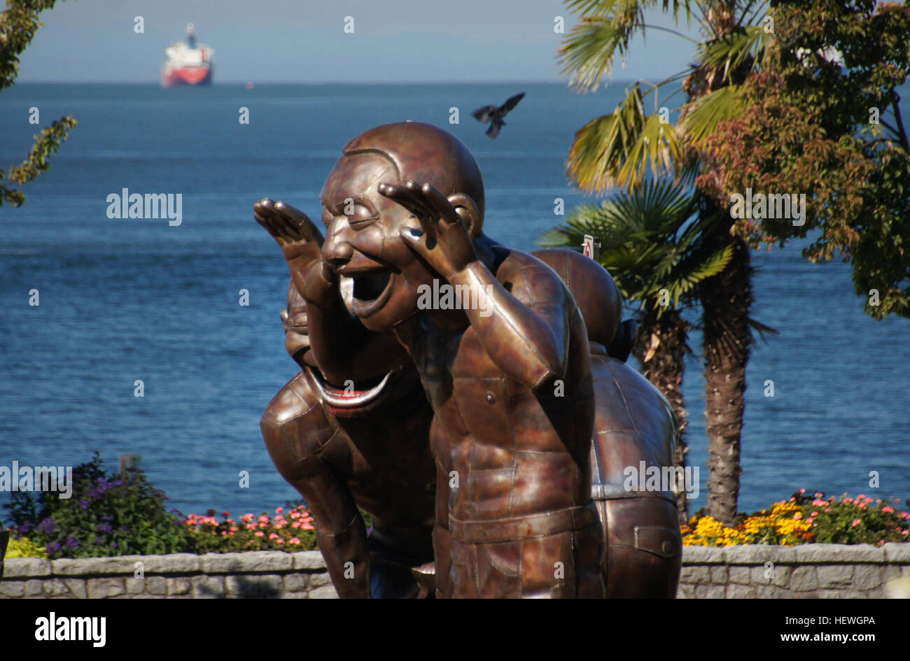 Vancouver Laughing Sculpture High Resolution Stock Photography and ...