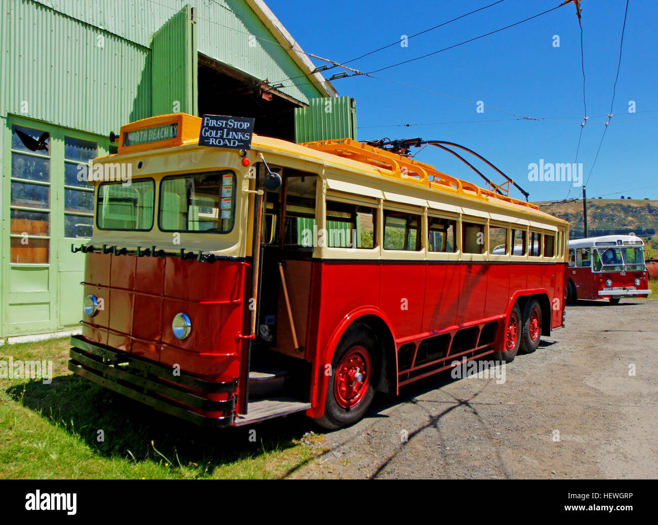 The Scammell Lorry, with a bodywork by New Zealand Motor Bodies and an ...