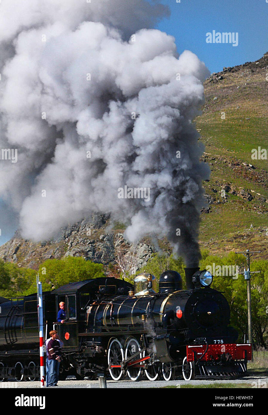 The Kingston Flyer is a historic steam train operating in New Zealand ...