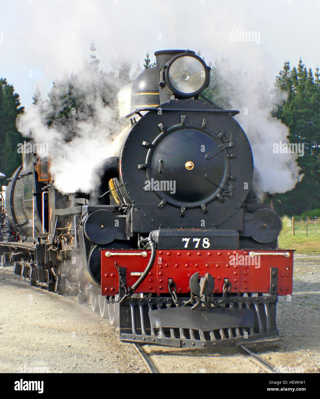 The Kingston Flyer is a historic steam train located in New Zealand. It ...