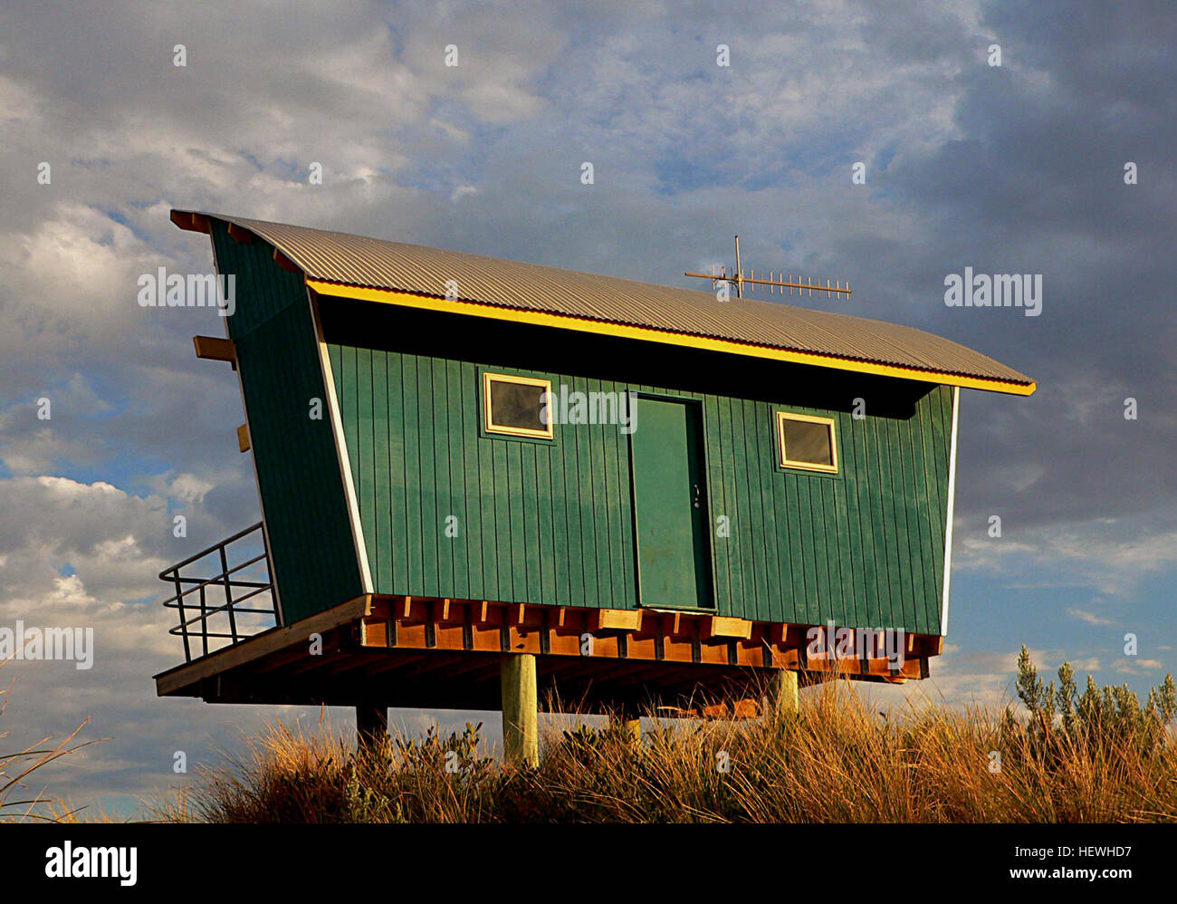 The Lakes Entrance SLSC's Lookout Tower on the Main Surf Beach Stock ...