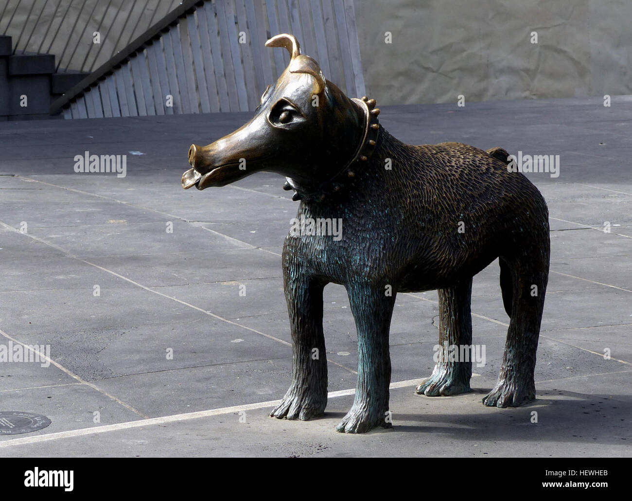 The bronze statue of 'Larry La Trobe', a dog, is a famous public ...