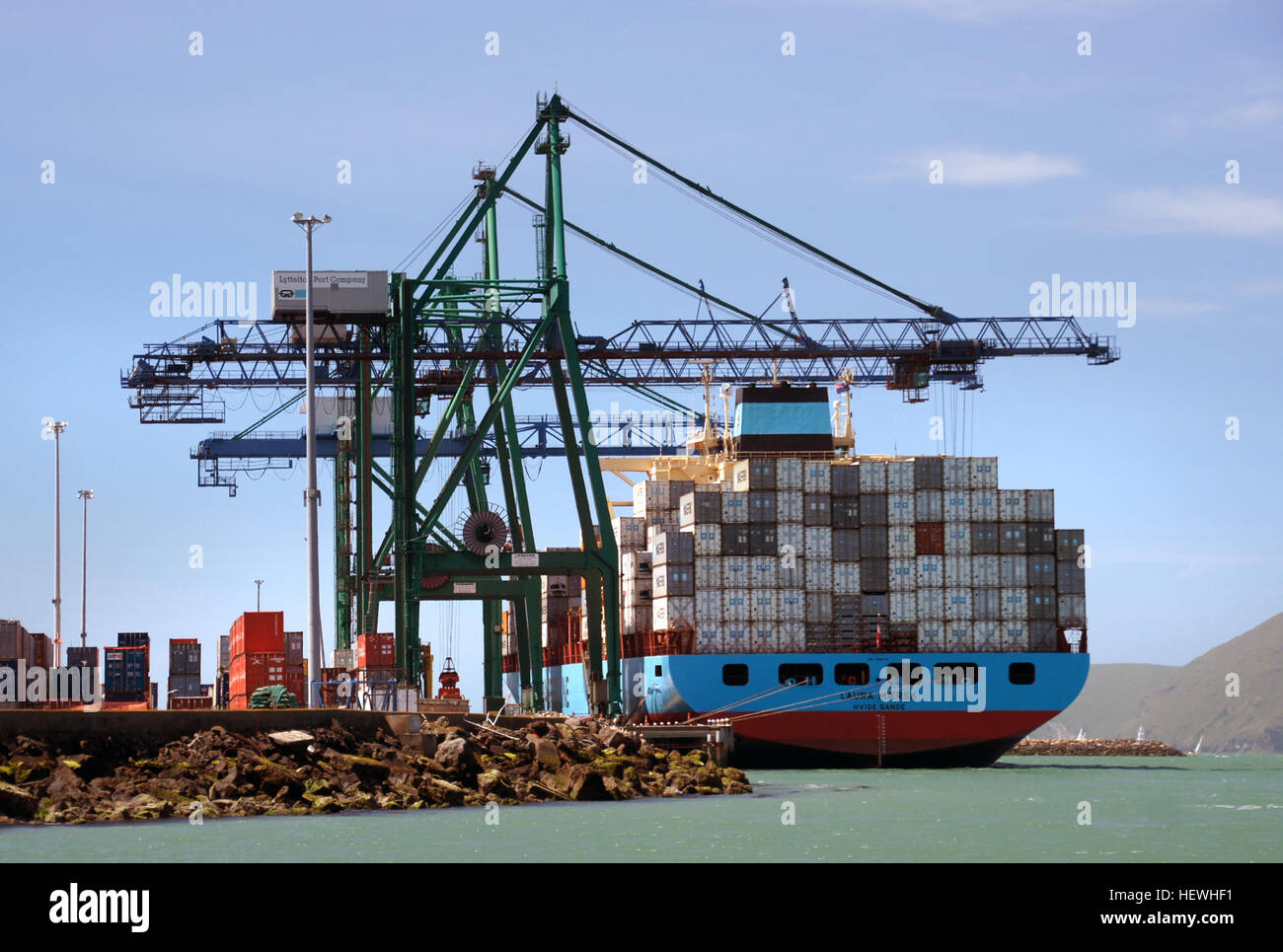 Container cranes, also known as ship-to-shore cranes, are used at ...