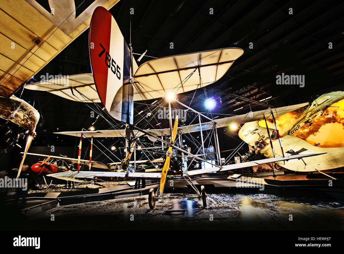 The Airco DH.2, a British WWI pusher biplane, was the first effective ...