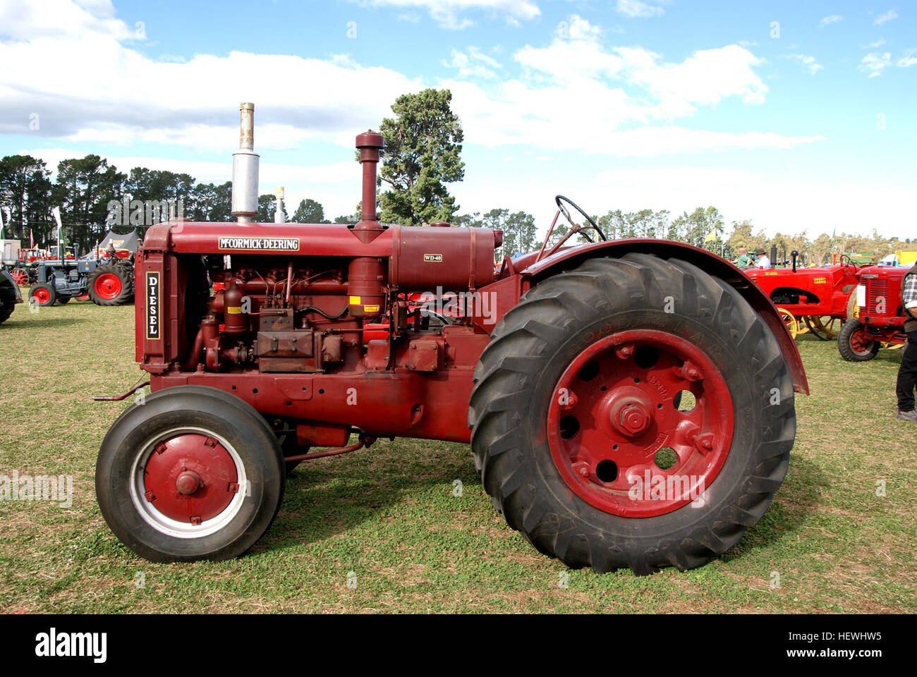 Deering farm equipment, including McCormick tractors and diggers, is ...
